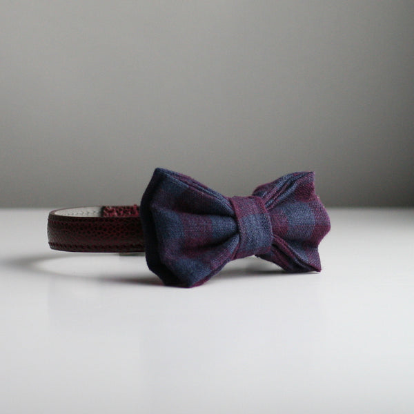 Gaston Bow Tie - Wine & Navy – Maison Le Lou